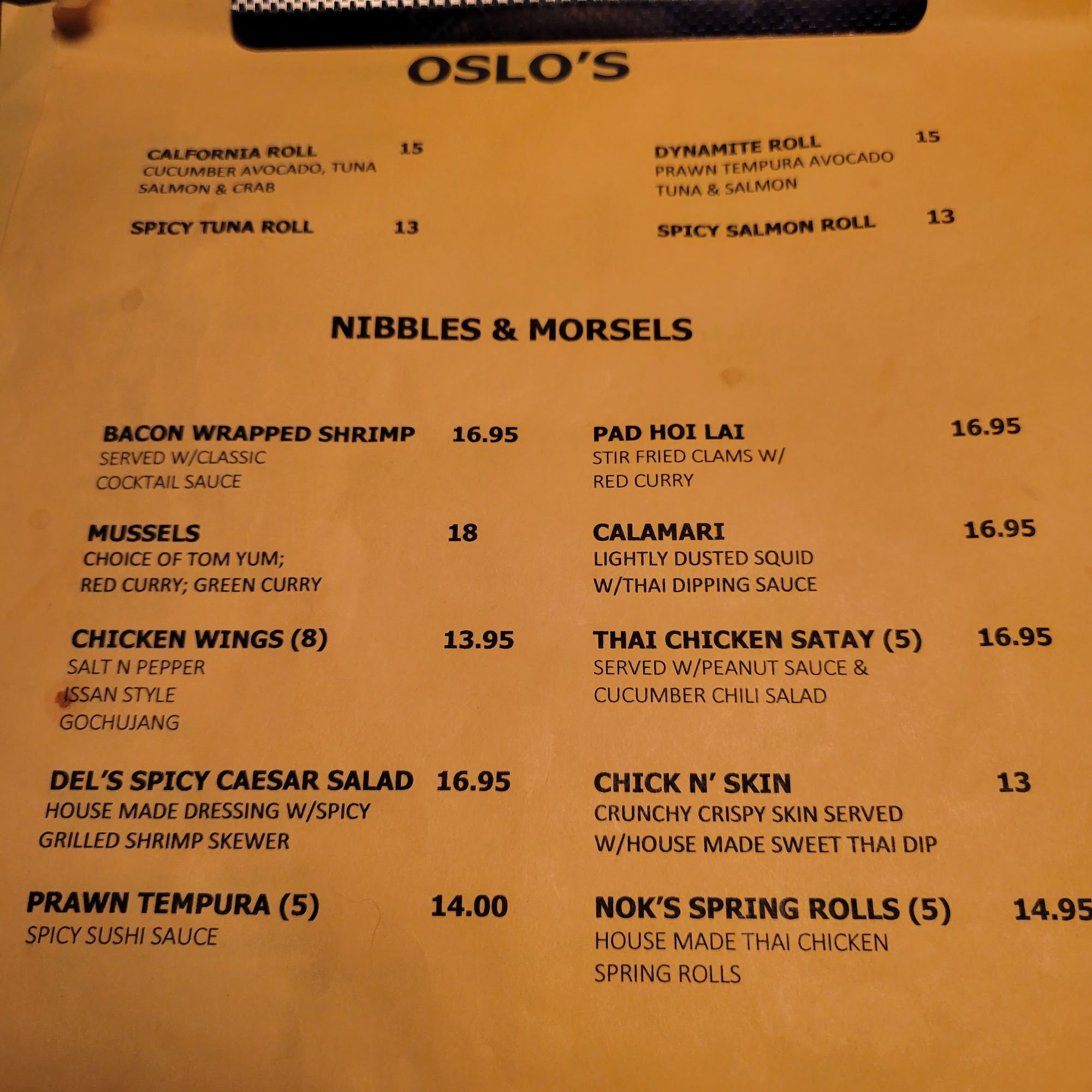 Oslo’s Eatery & Lounge, Lac La Biche - Menu, Reviews (55), Photos (17 ...