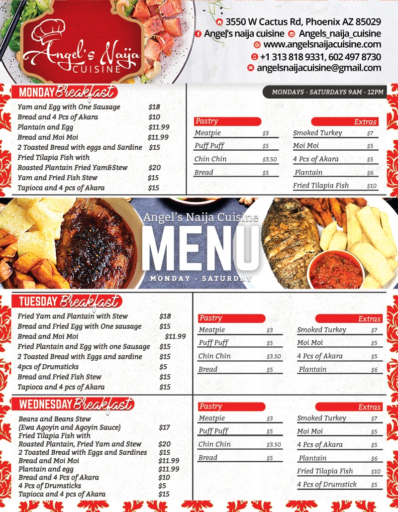 Angel's Naija Cuisine, Phoenix - Menu, Reviews (101), Photos (19 ...