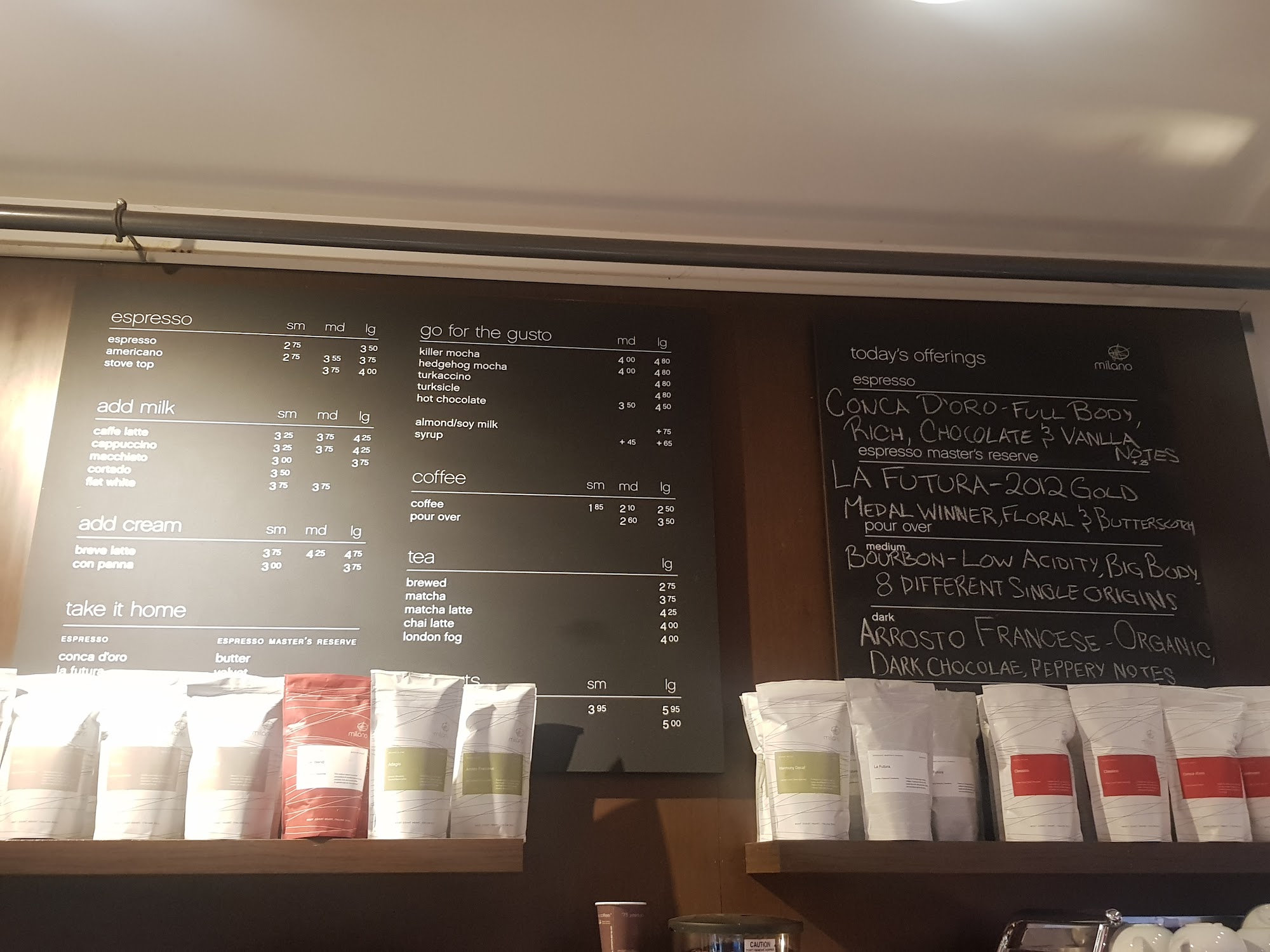 Milano Espresso Bar Denman Street, Vancouver - Menu, Reviews (73 ...