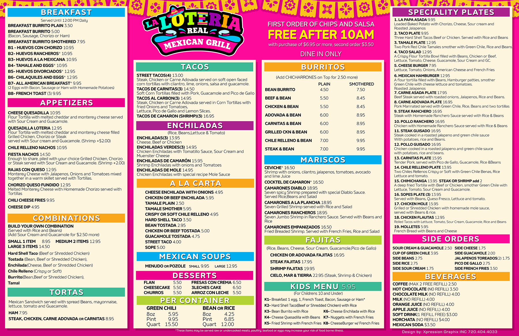 La Loteria Mexican Grill, Arvada - Menu, Reviews (36), Photos ...