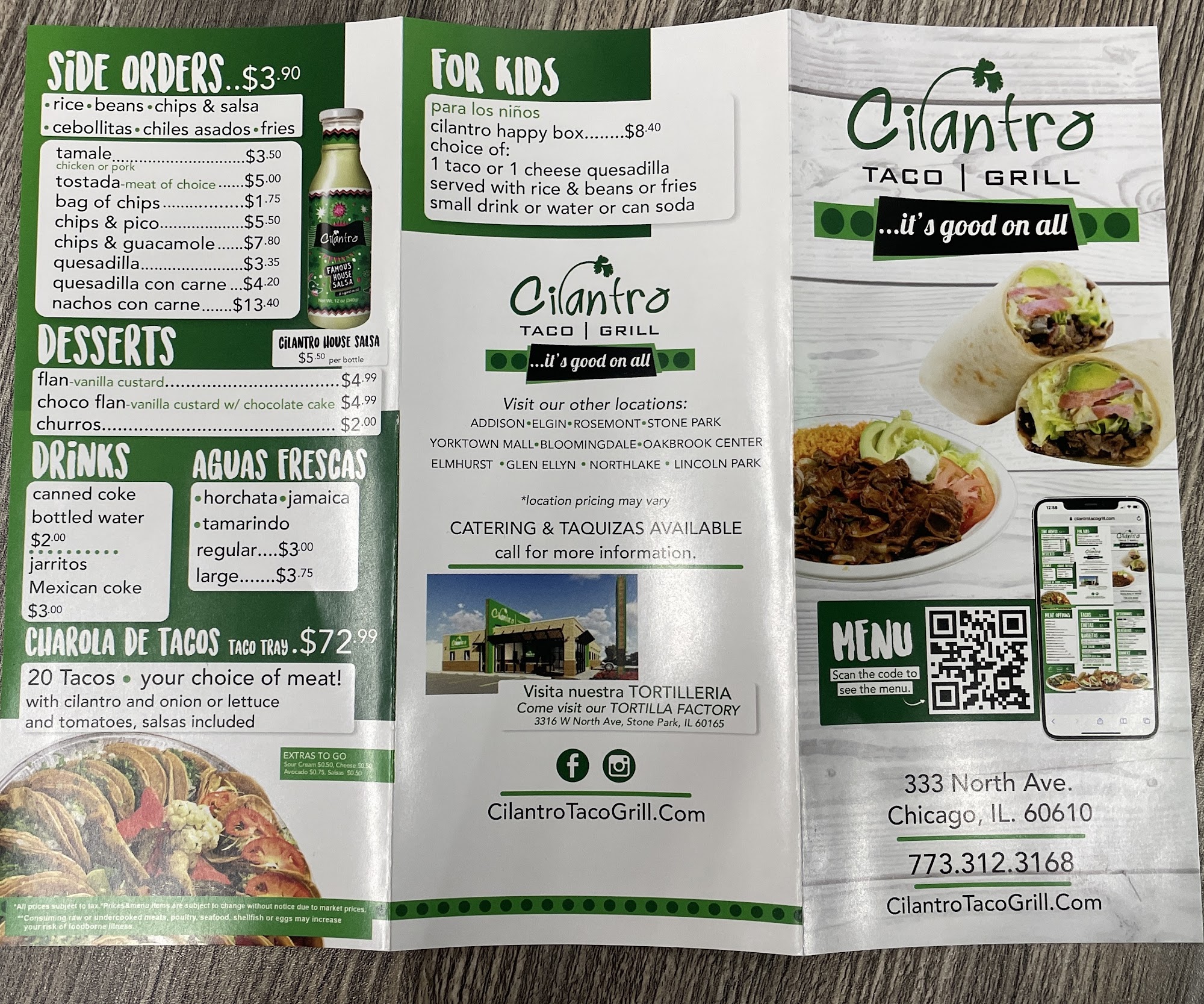 Cilantro Taco Grill, Chicago - Menu, Reviews (72), Photos (21 ...