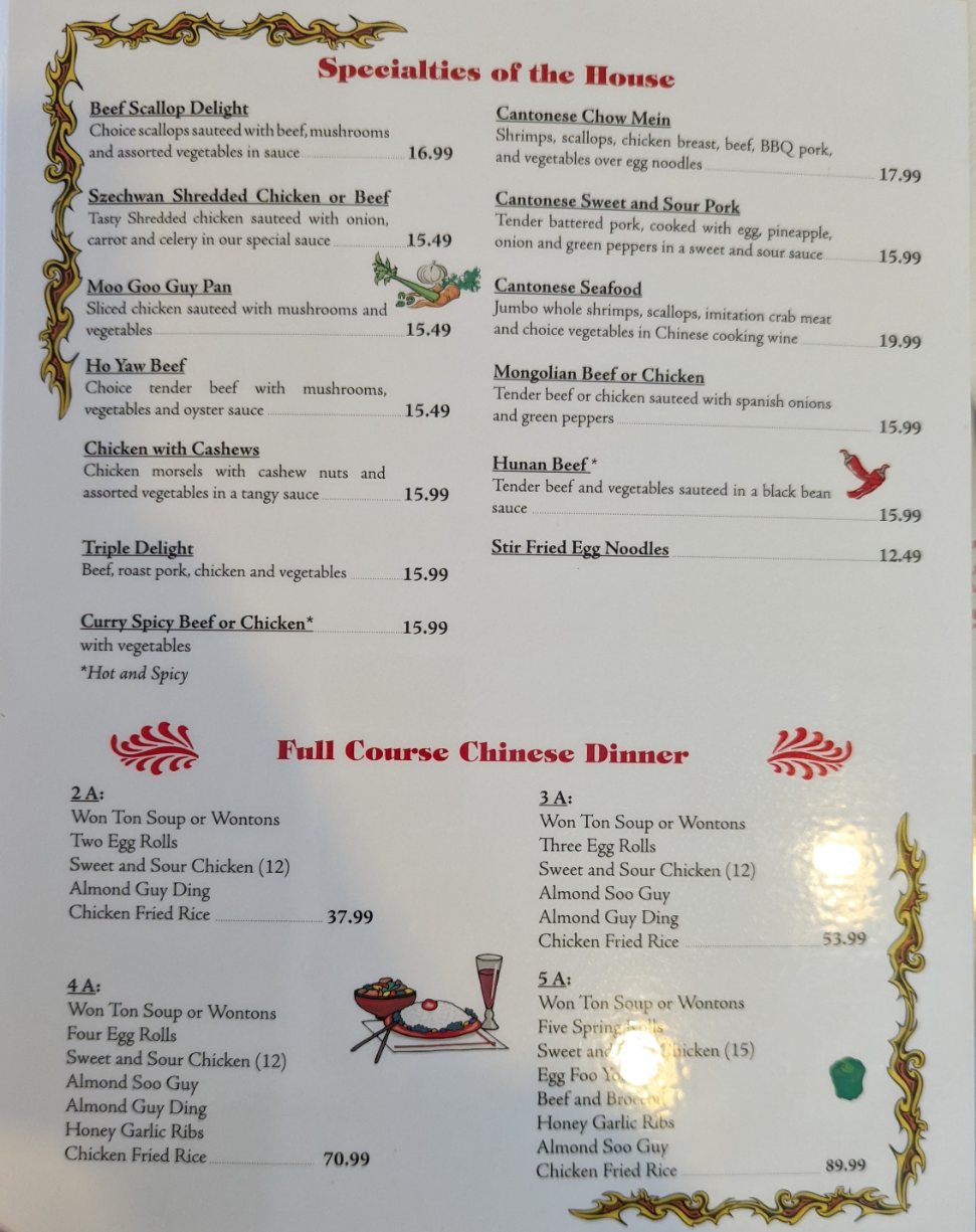 Tai Sun Restaurant, Gander - Menu, Reviews (39), Photos - Restaurantji