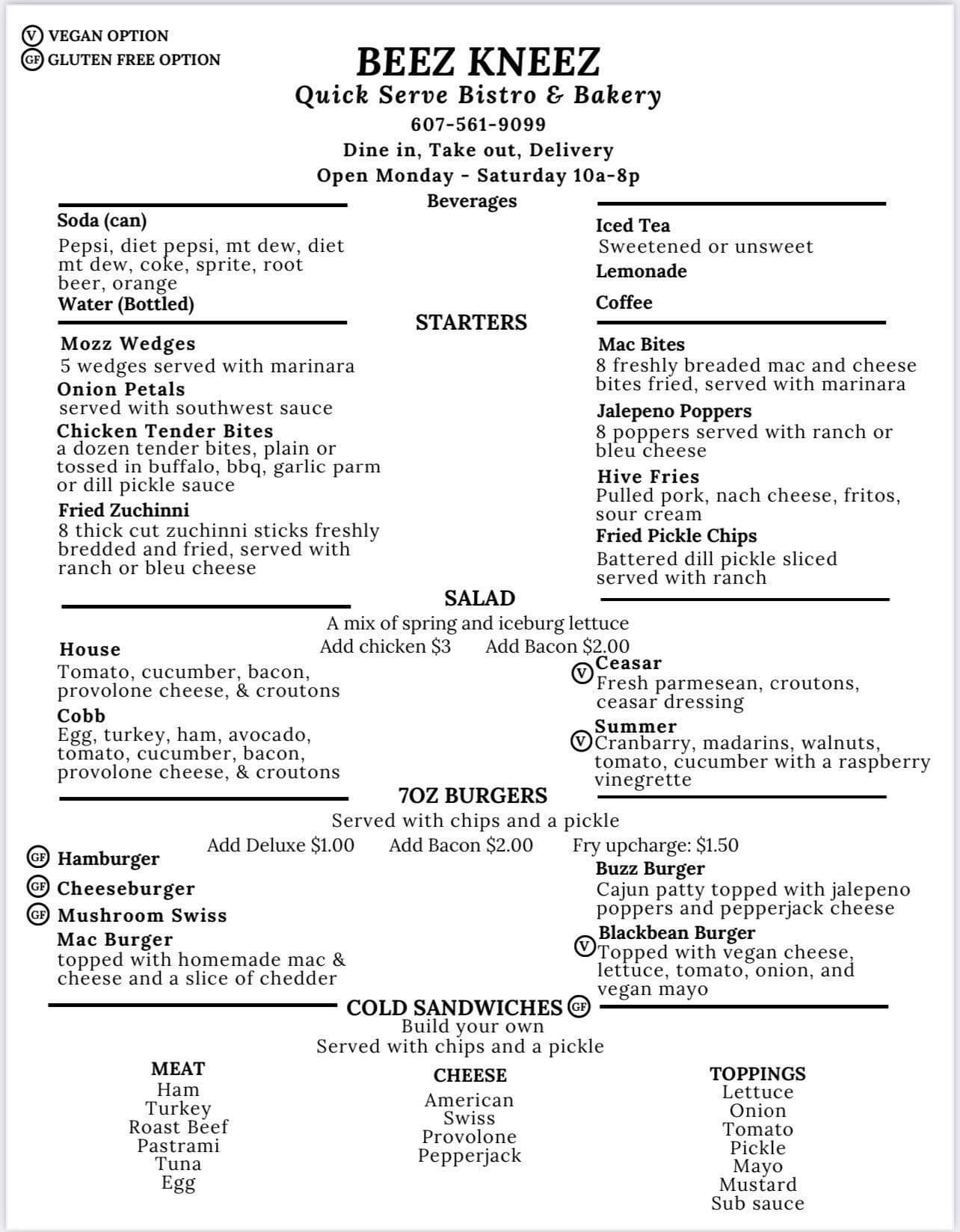 The Beez Kneez, Sidney - Menu, Reviews (23), Photos (18) - Restaurantji