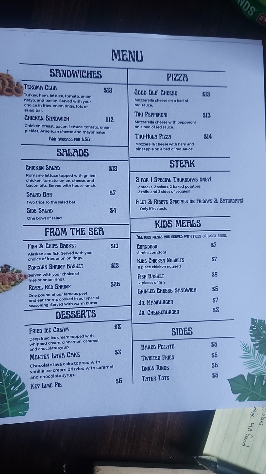 Sneaky Tiki Restaurant, Mead - Menu, Reviews (158), Photos (36 ...