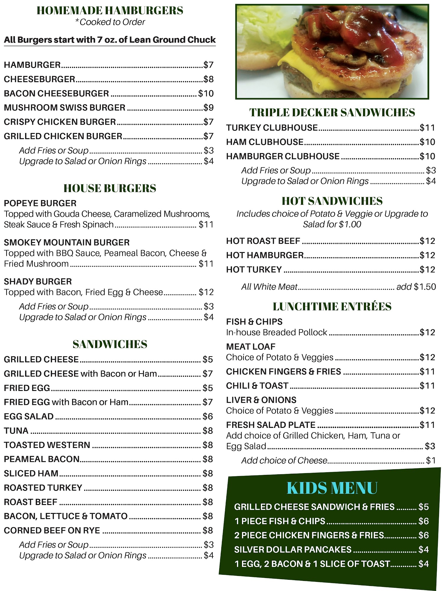 Shady Pine Family Restaurant, Chatham-Kent - Menu, Reviews (81), Photos ...