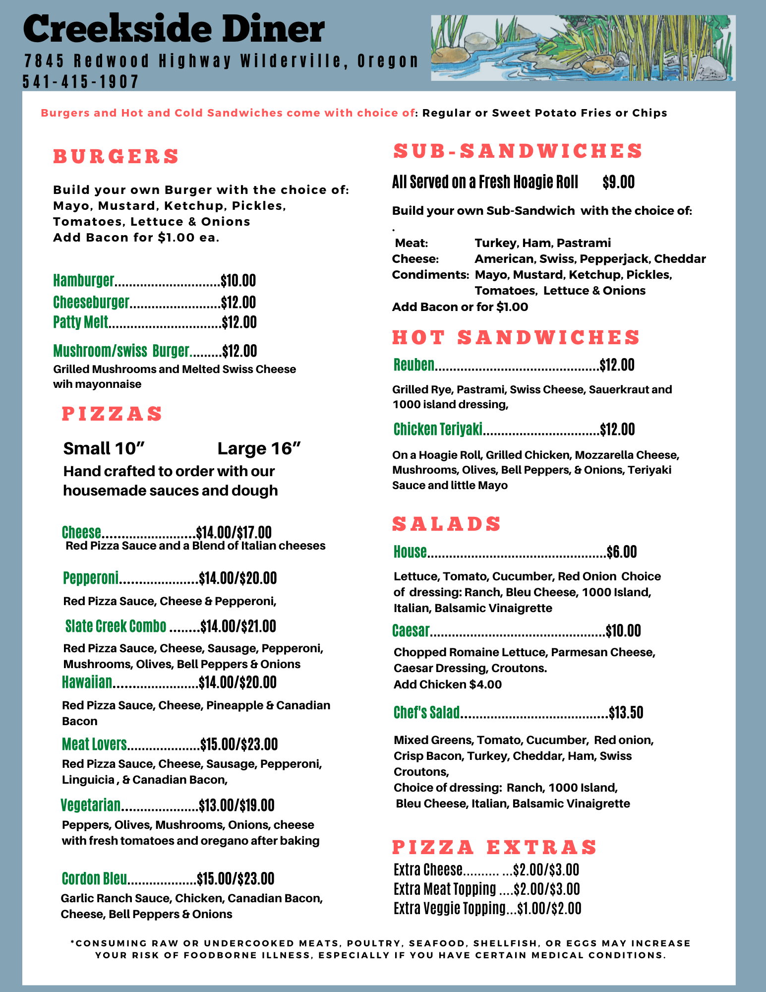 Creekside Diner, Wilderville - Menu, Reviews (20), Photos - Restaurantji