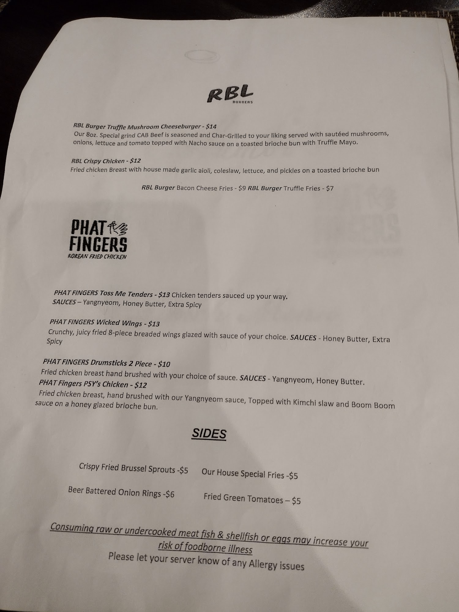 Phat Fingers Korean Fried Chicken, Columbia - Menu, Reviews, Photos (10 ...