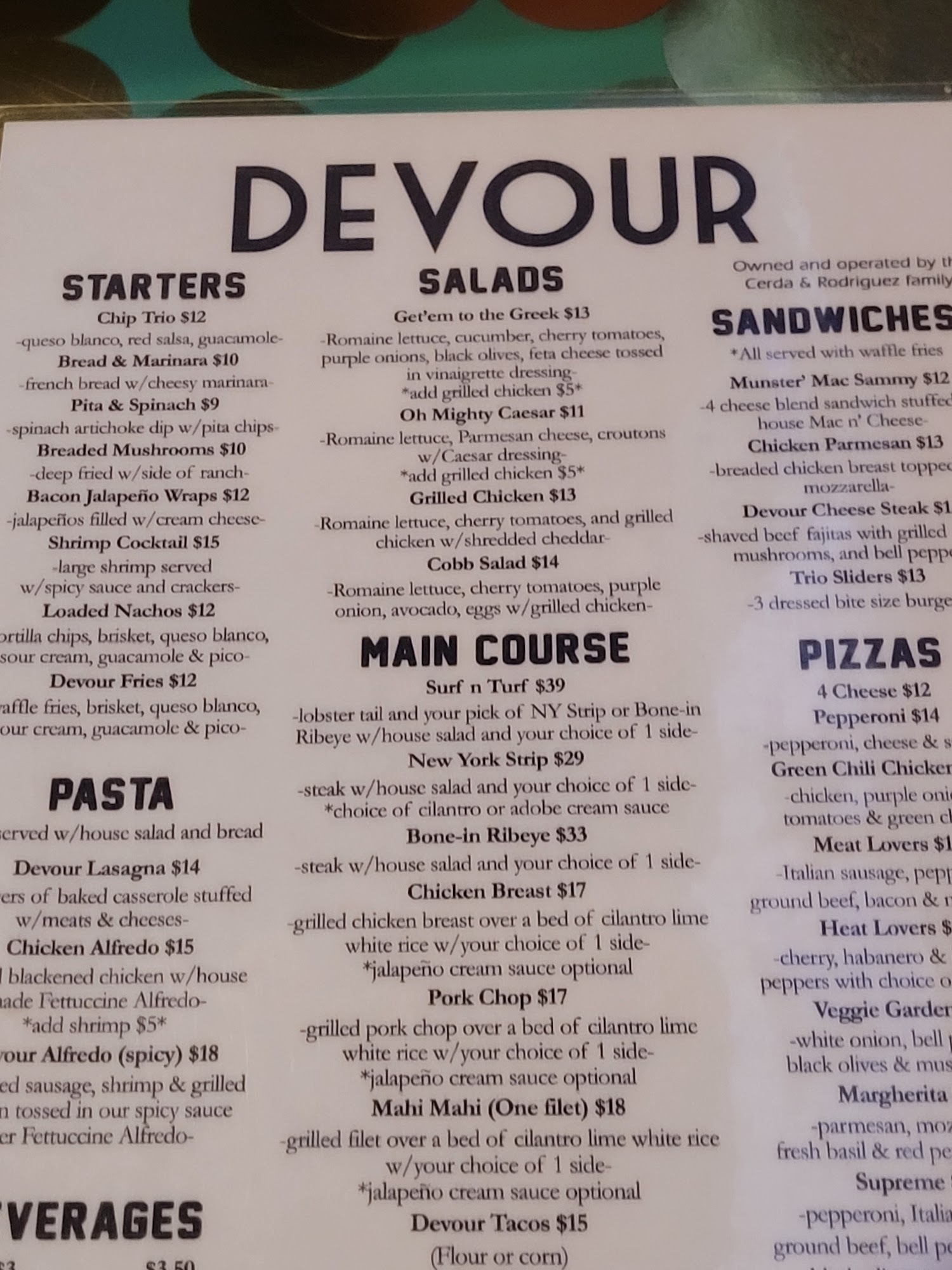 Devour, Big Spring - Menu, Reviews (65), Photos (13) - Restaurantji