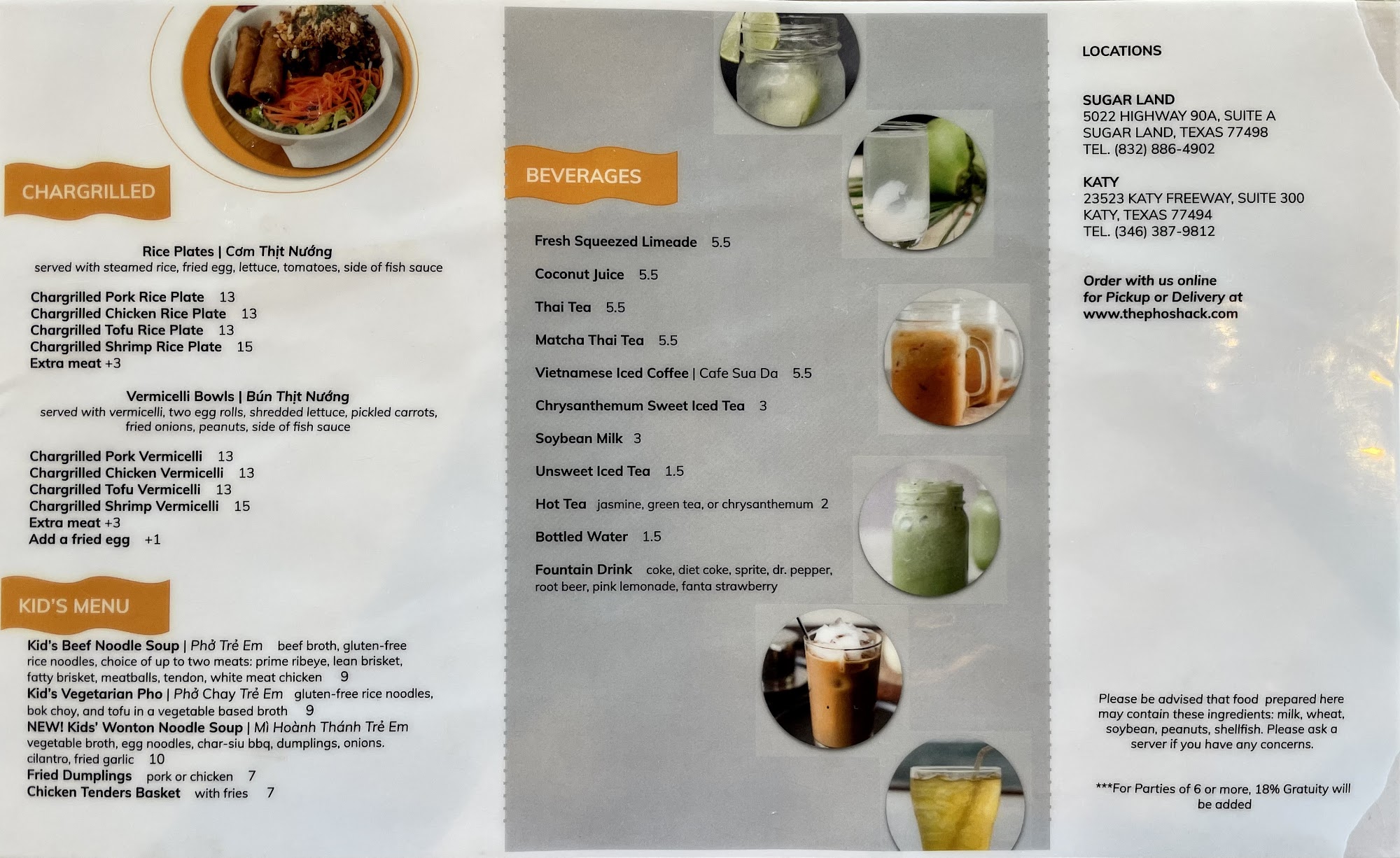 The Pho Shack, Katy - Menu, Reviews (56), Photos - Restaurantji