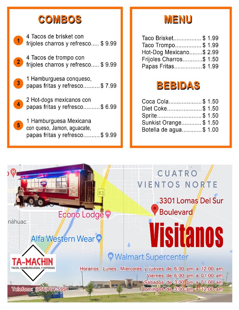 Ta-Machin / Tacos, Hamburguesas, y Hotdogs, Laredo - Menu, Reviews ...