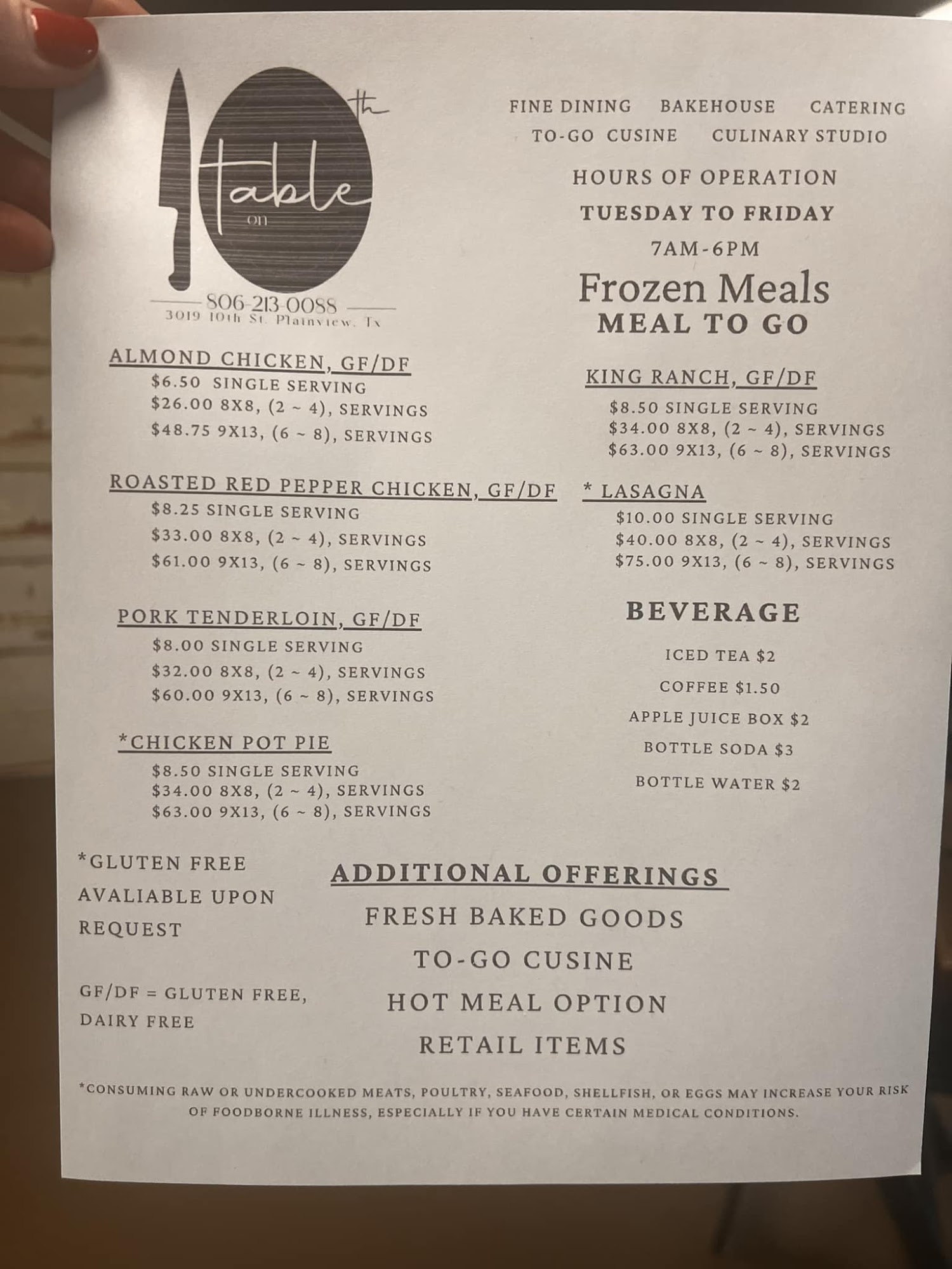 Table on 10th, Plainview - Menu, Reviews (66), Photos (22) - Restaurantji