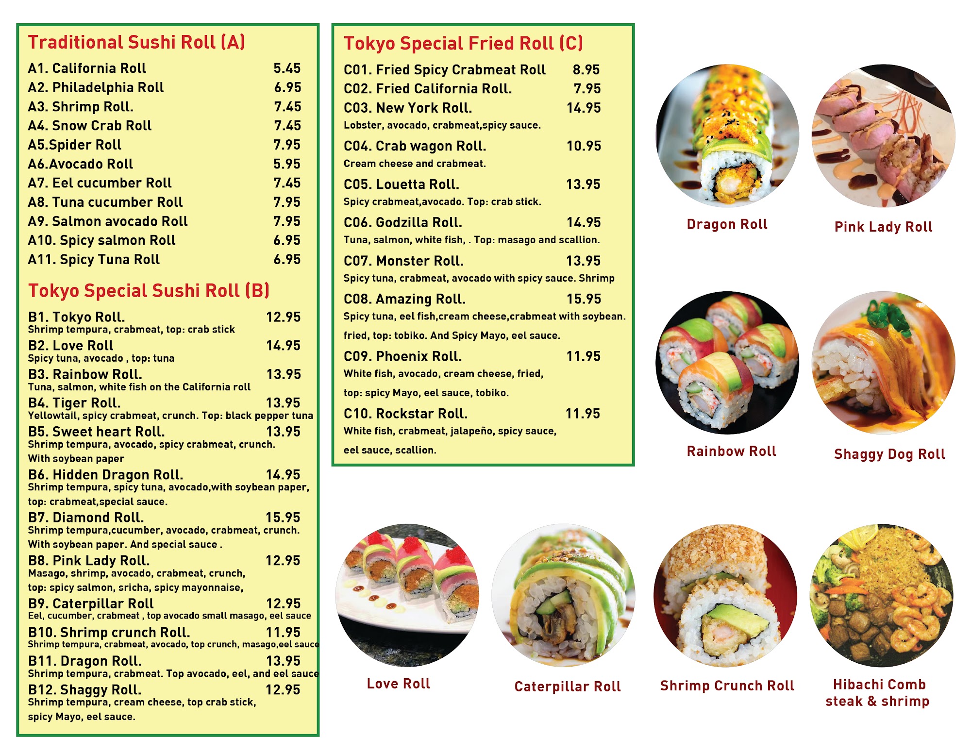 Tokyo Hibachi & Sushi House, Spring - Menu, Reviews (53), Photos ...