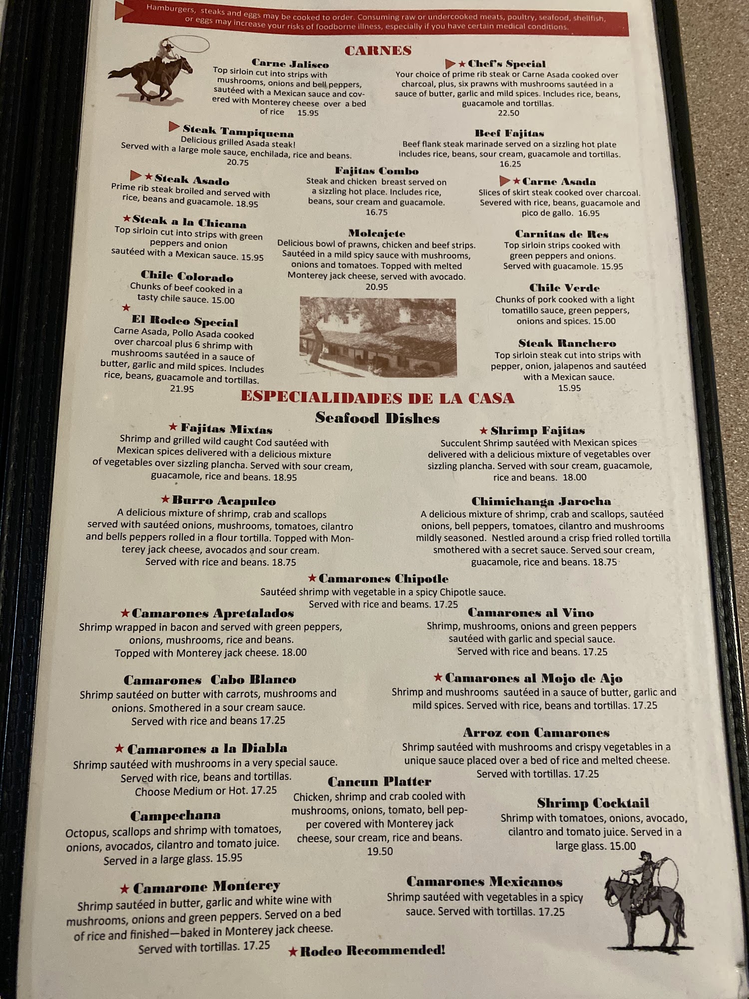 Menu for El Rodeo, Cheney, WA - Restaurantji