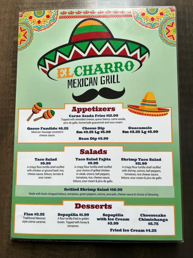 EL CHARRO MEXICAN GRILL, Berlin - Menu, Reviews (77), Photos (12 ...